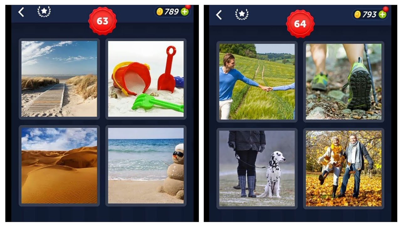 4 Fotos 1 Palabra - 63,64 Nivel Respuestas - YouTube
