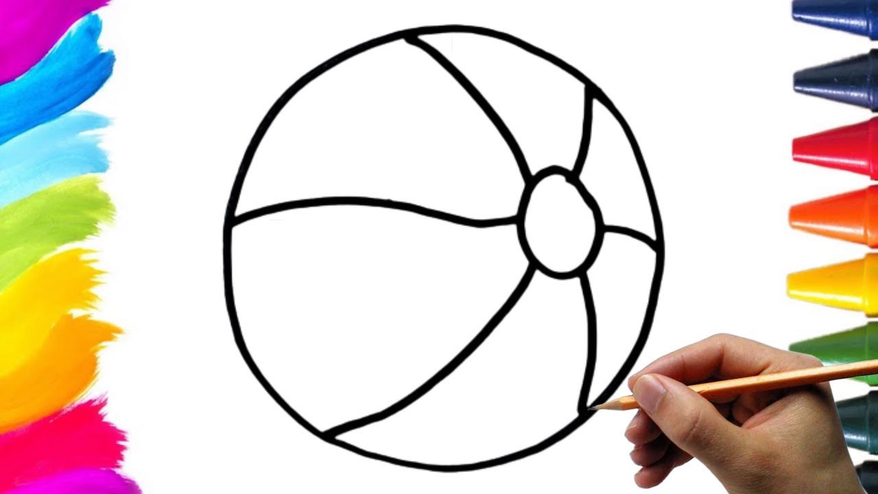 How to draw simple and easy way ball drawing Colour || Step by step ...