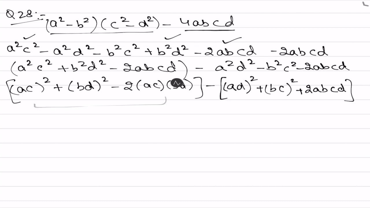 Factorisation 3 - YouTube