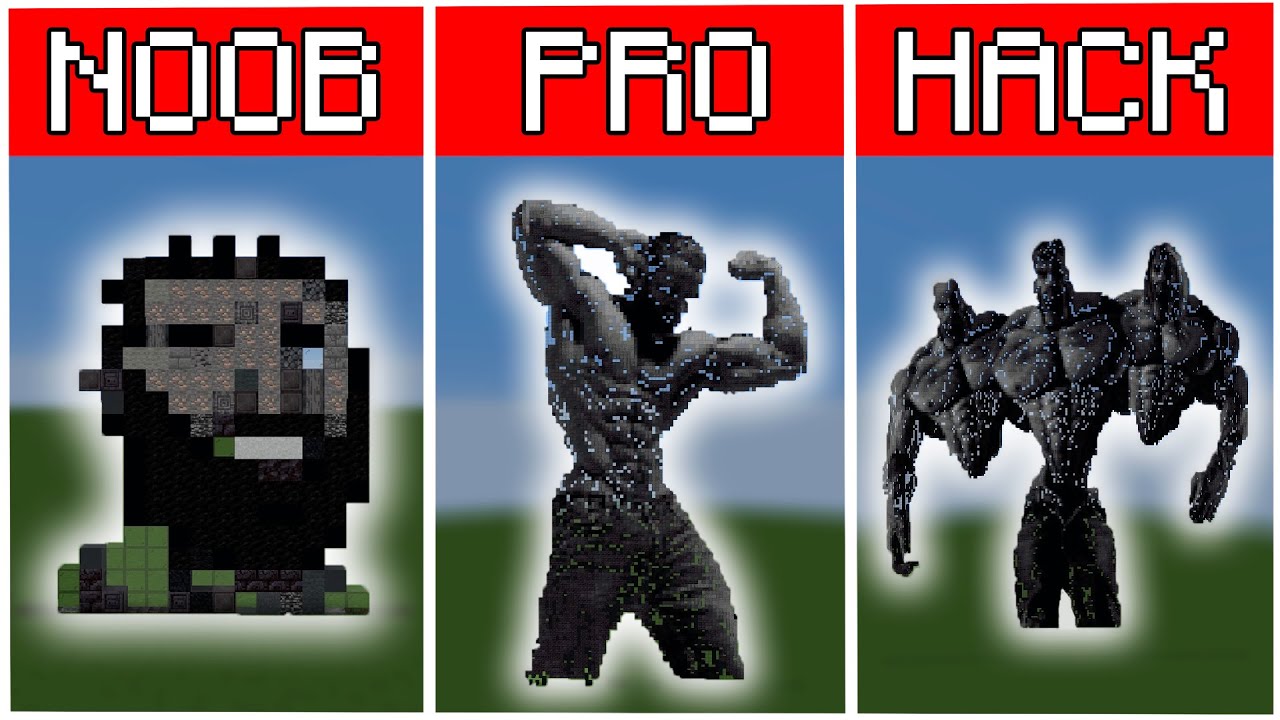 Gigachad | Pixel Art minecraft | Noob VS Pro VS Hacker - YouTube