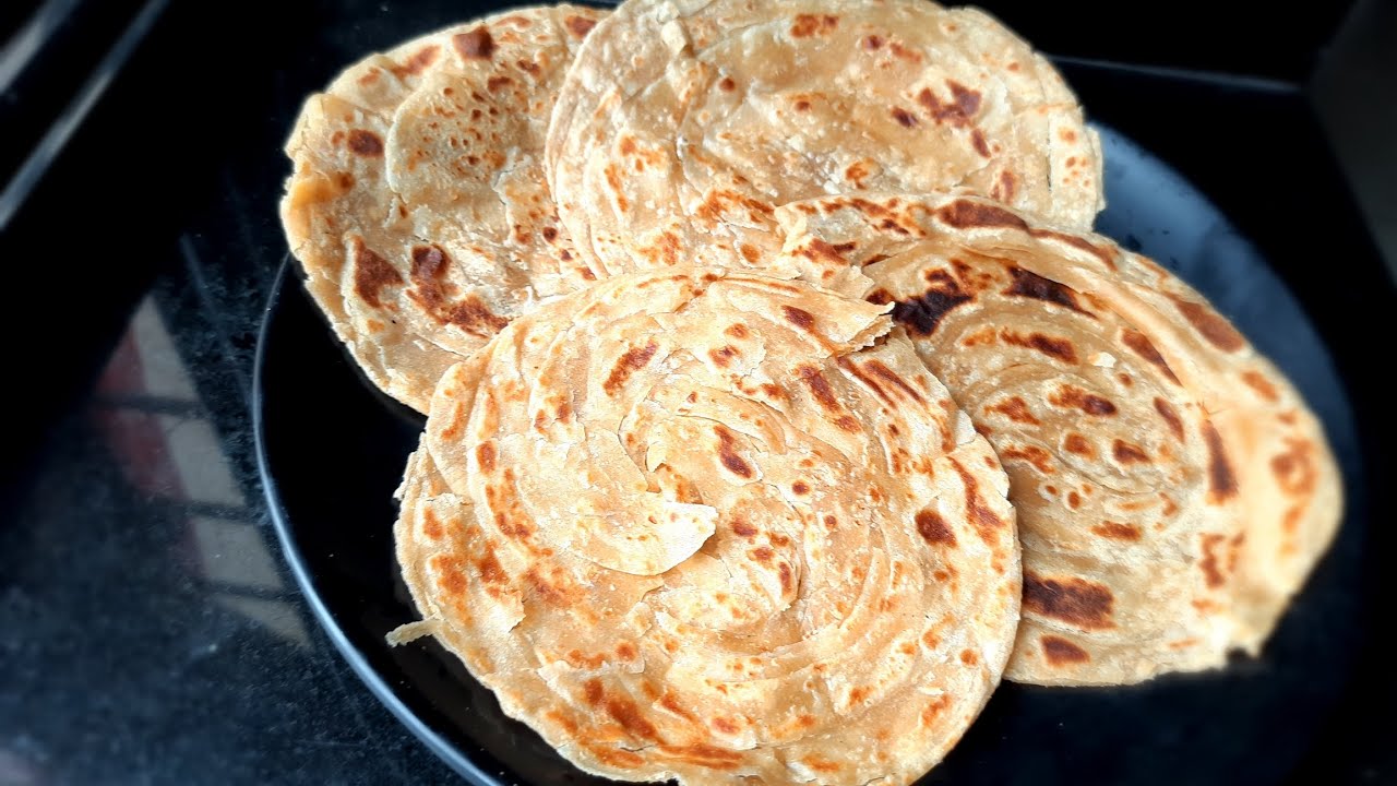 Laccha paratha 4 ways... simple ways to make Multilayered Paratha ...