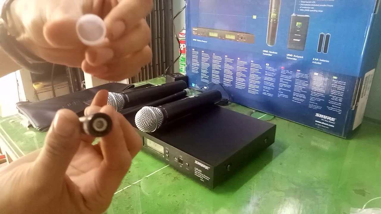 Micro SHURE UR4D (SLX2) - YouTube