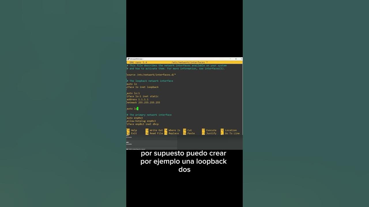 Cómo configurar interfaces Loopback en Linux - YouTube