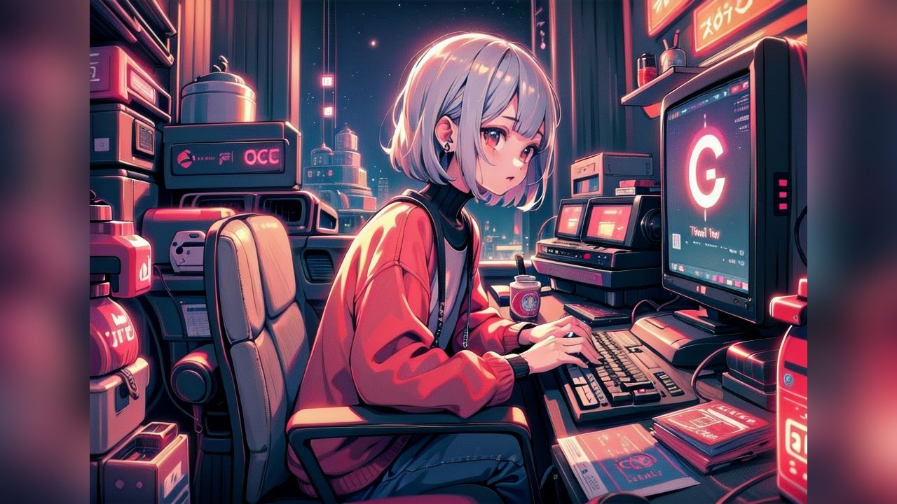 Lofi Coding Girl #21 - All Track Lofi Hip Hop [ Study / Coding Beats ] - YouTube