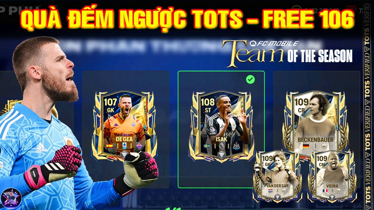 💯🎁 QUÀ ĐẾM NGƯỢC TOTS - MỞ PACK NHẬN FREE 106 | FC MOBILE - YouTube