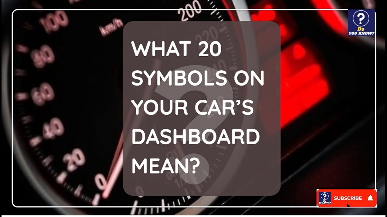 20 most important Car Dashboard signs that you need to know #facts # ...
