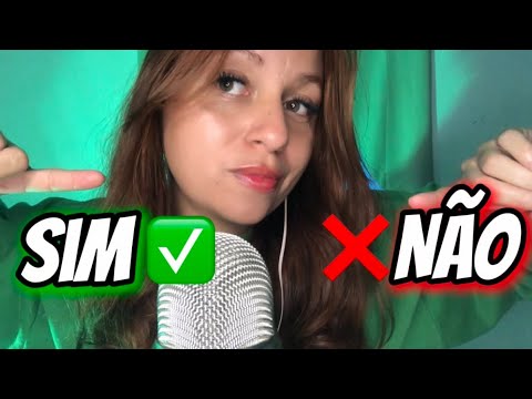 ASMR | DESAFIO DO SIM OU NÃO testando sua intuição 