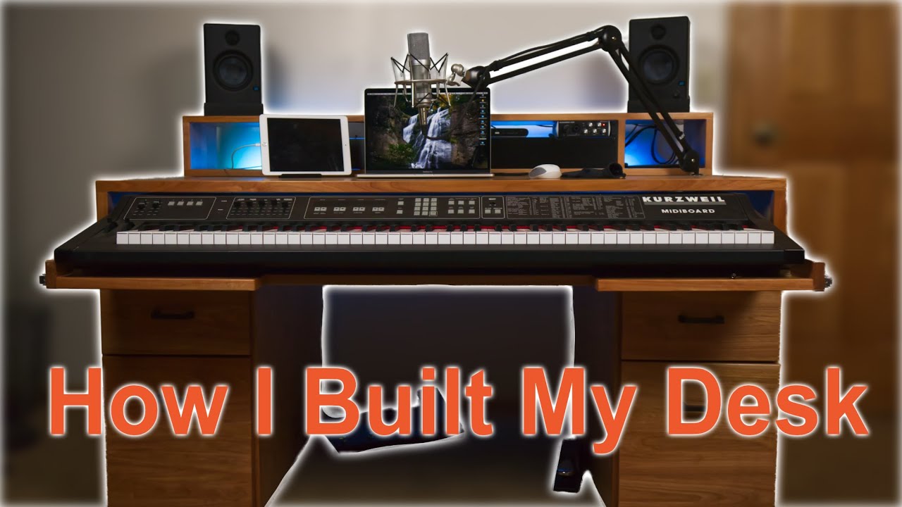 How I Built My Studio Desk & Guitar Rack~ Abel - YouTube