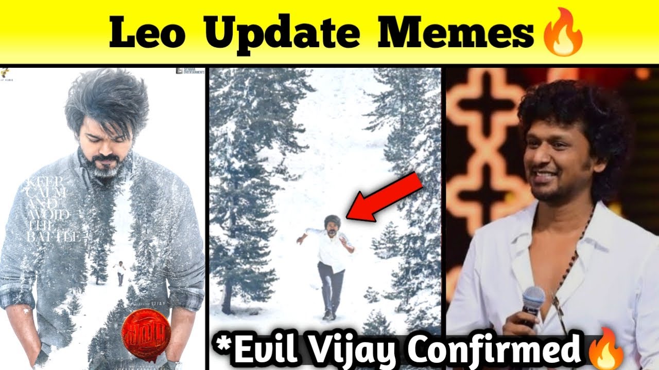 LEO First Look Poster Memes |💯LCU Update Memes | #ThalapathyVijay # ...