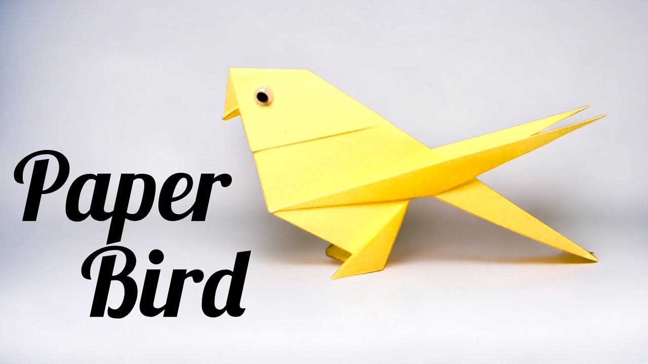 Easy Paper Bird | DIY Paper Bird - YouTube