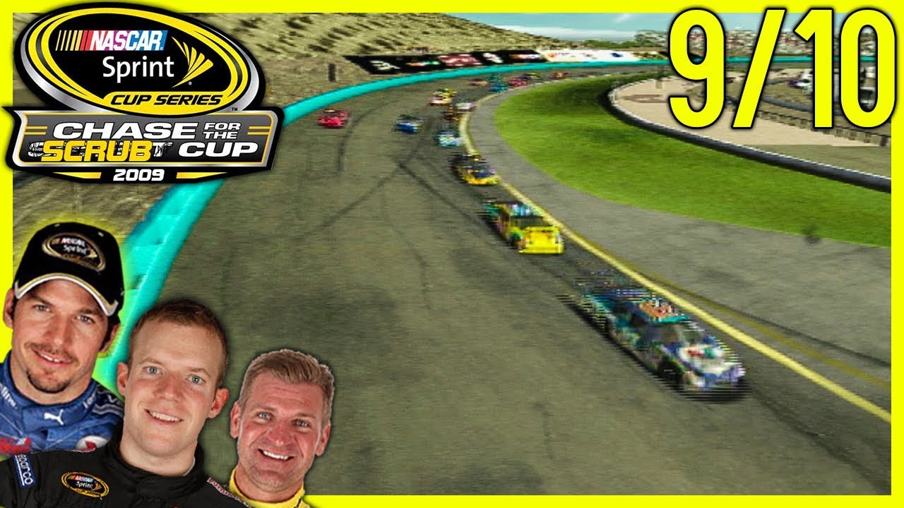 72 POINTS. 2 RACES. | NASCAR '09 Chase for the Scrub Cup | Race 9 of 10 ...