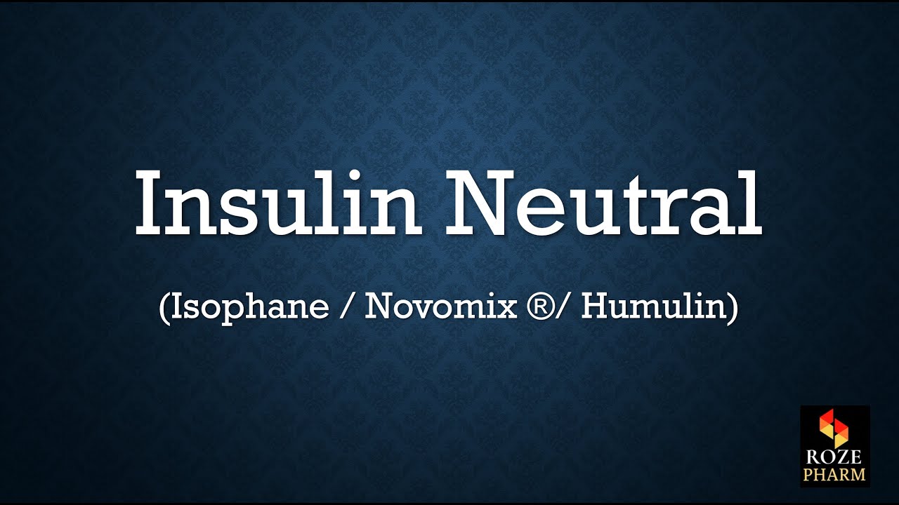 Insulin neutral pronunciation, diabetes drug, How to say isophane ...