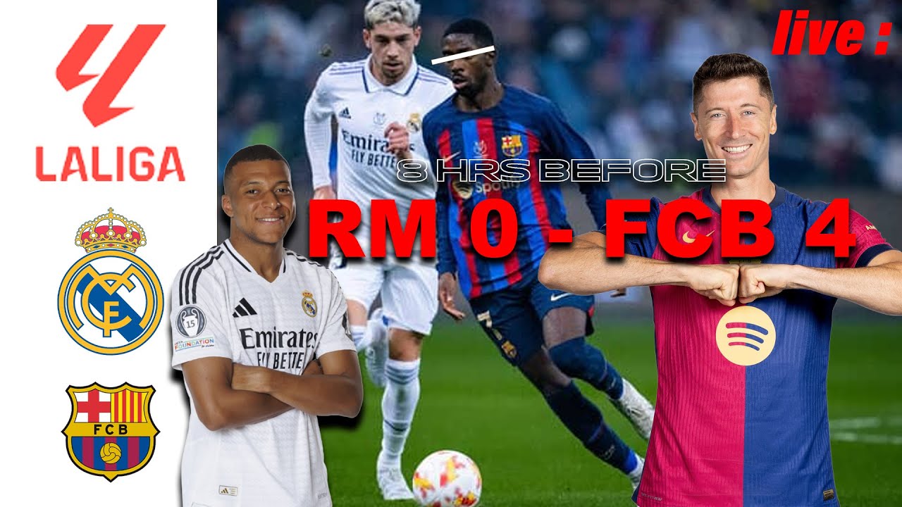 Real Madrid vs FCB 0-4 #trendiing #laliga - YouTube