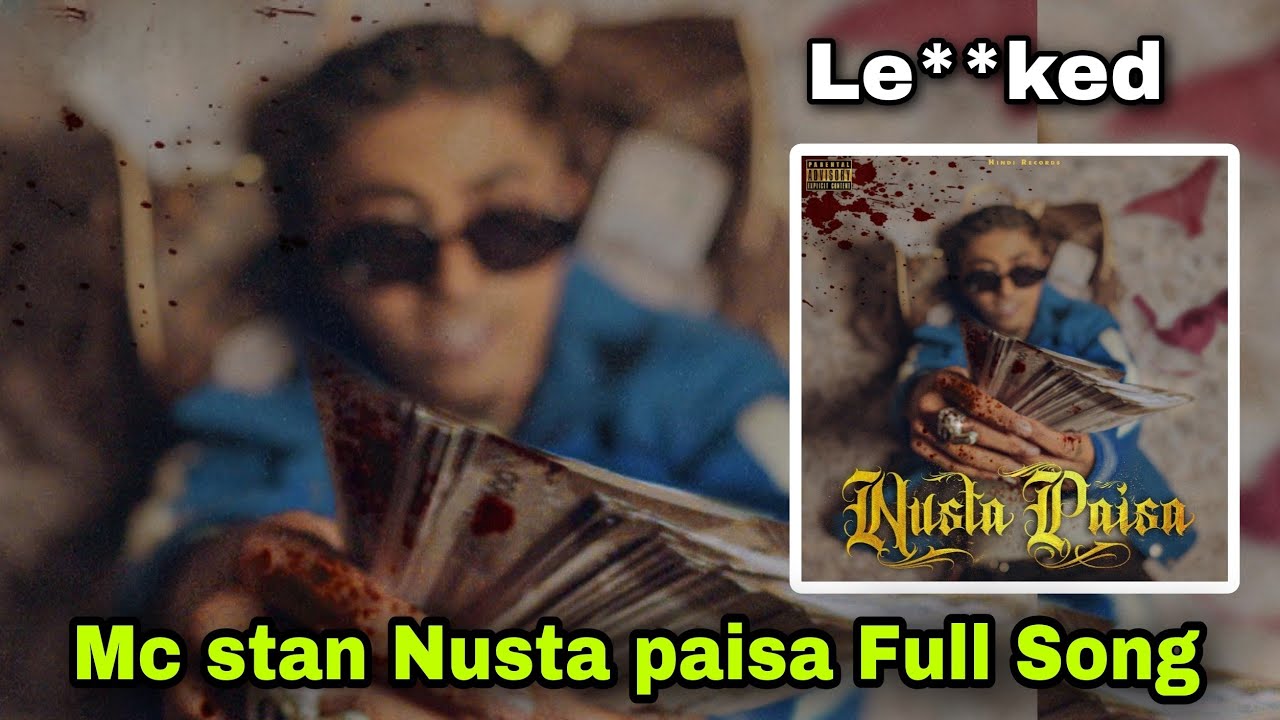 Mc stan nusta paisa song music video 😡 Mc stan diss To emiway | Mc stan ...