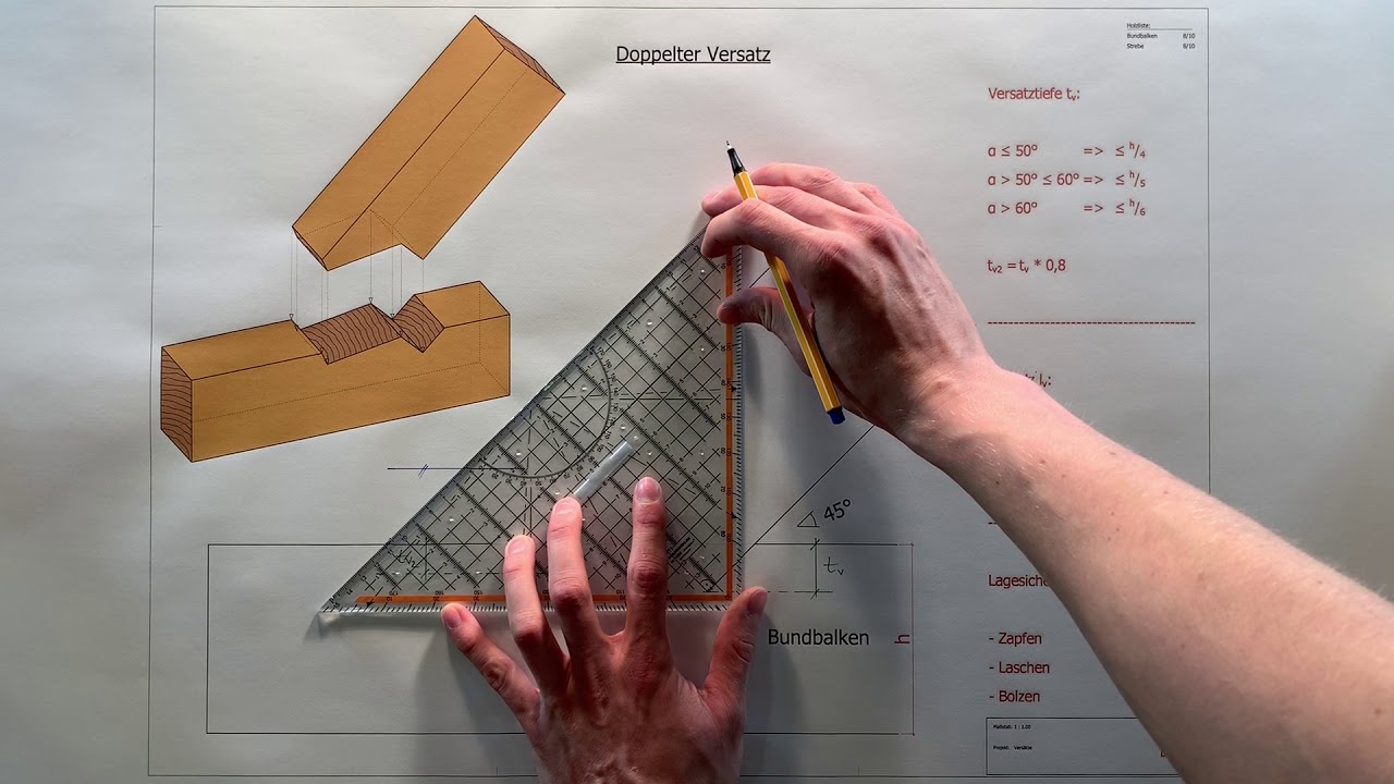 Austragung Doppelter Versatz mit Lagesicherung - YouTube