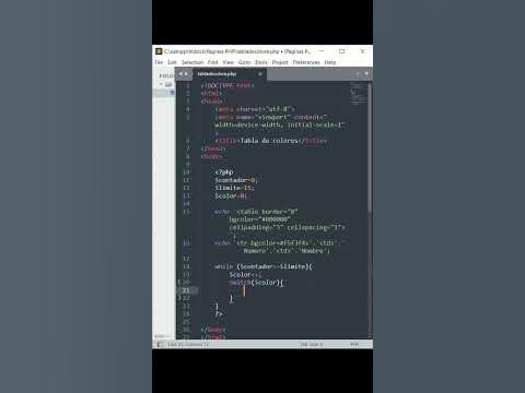 Tabla de colores en PHP. - YouTube