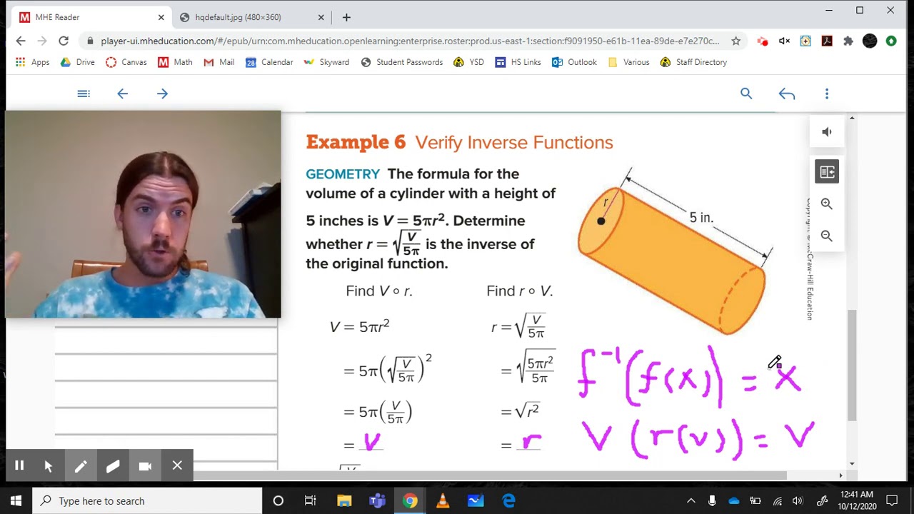 6 2 Example 6 Verify Inverse Functions YouTube 6-2-example-6-verify-inverse-functions-youtube