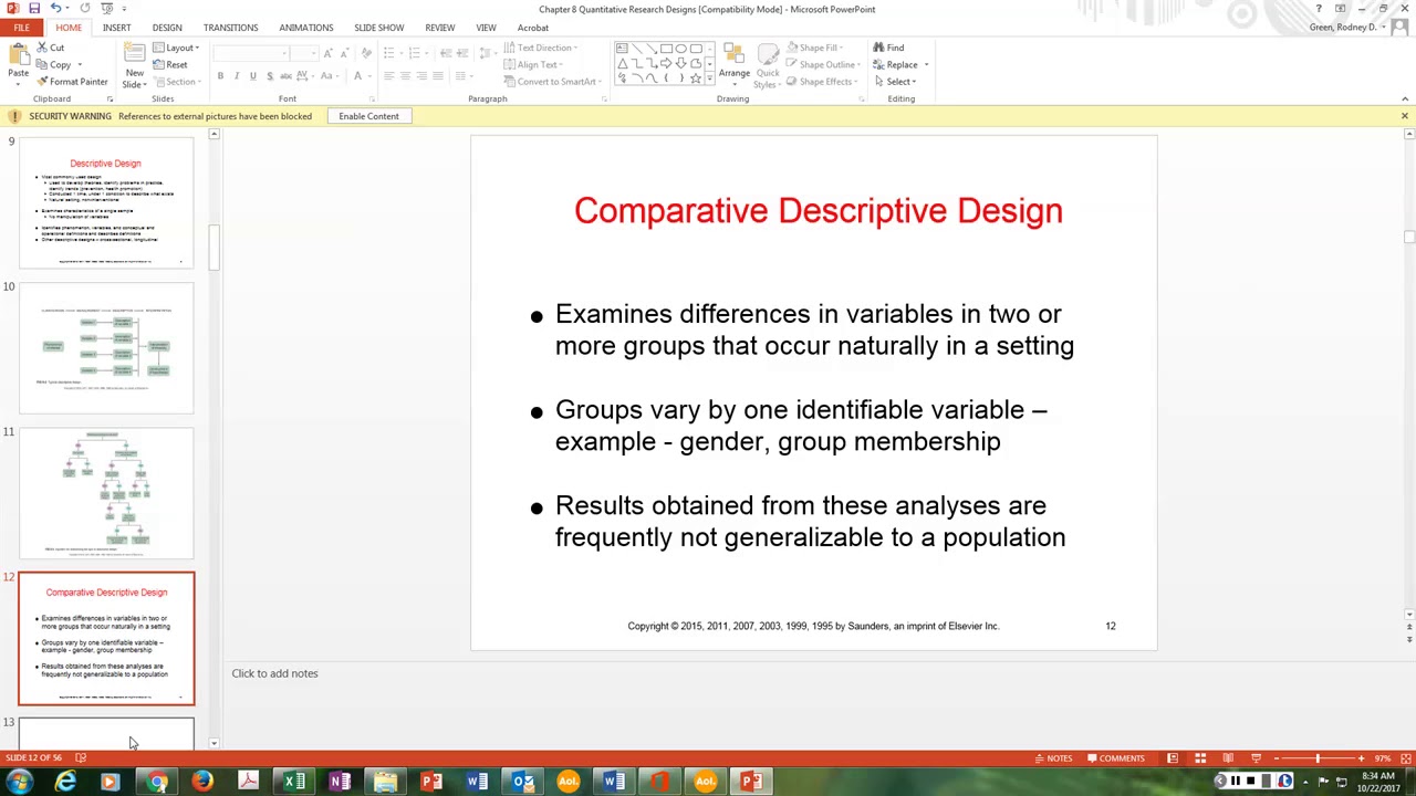 Week 10 Oct 22 Clarifying Quantitative Research Designs - YouTube
