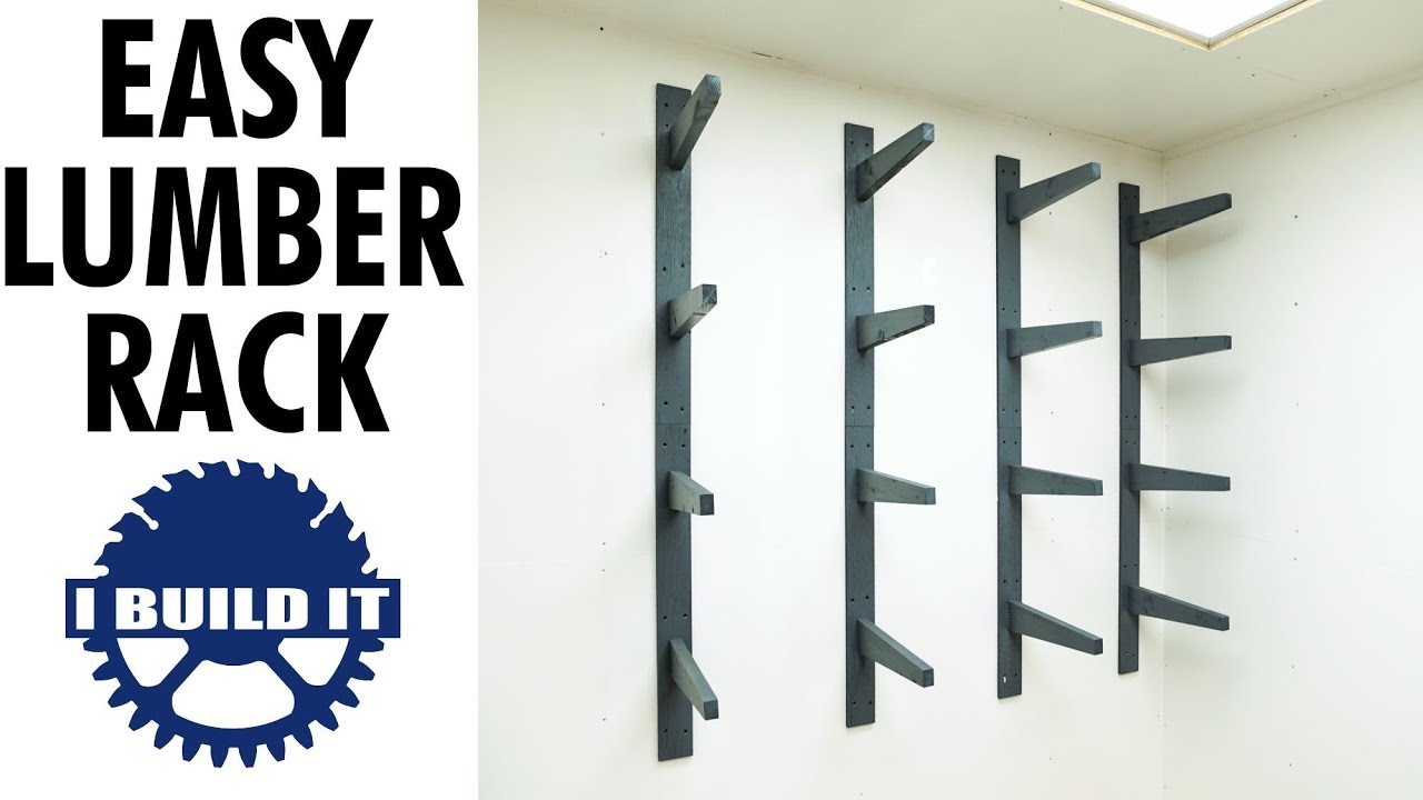 Easy(est) To Make Lumber Rack - YouTube
