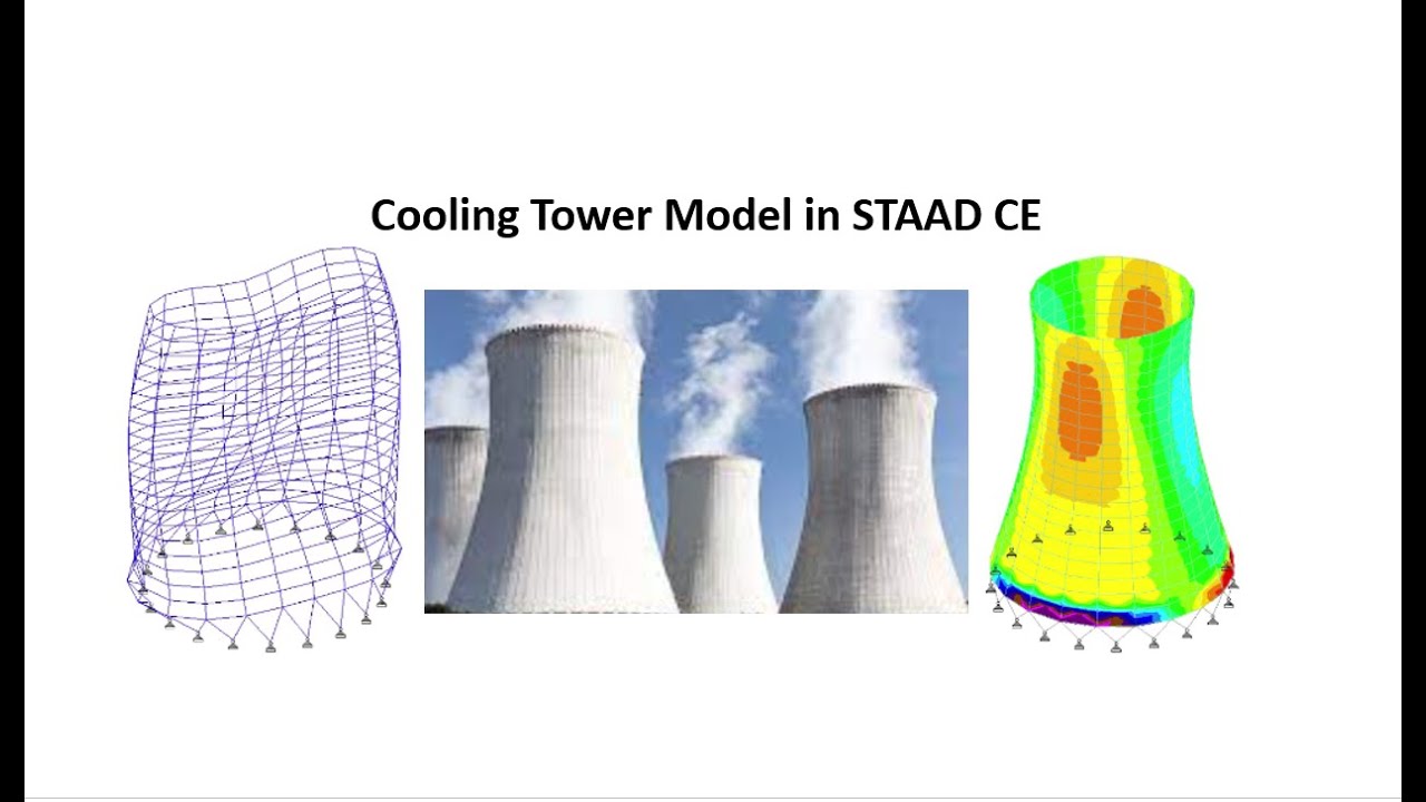 Quick modeling of Cooling Tower NDCT in STAAD CE - YouTube