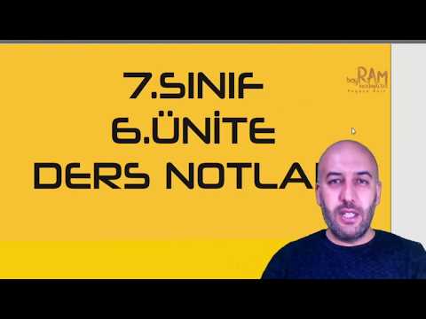 SOSYAL BİLGİLER 7.SINIF  6.ÜNİTE KONU ANLATIMI ÖZET