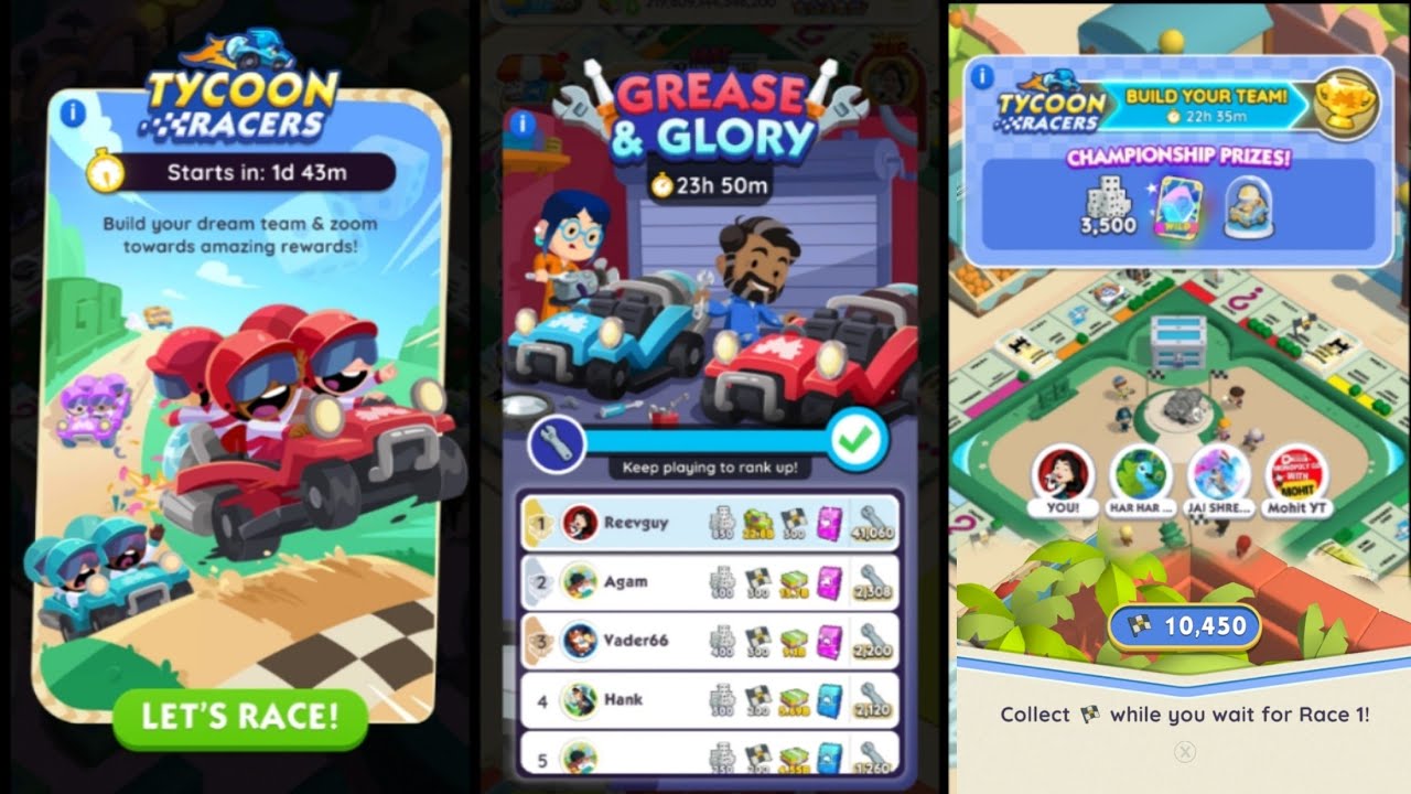 Tycoon Racers collecting flags for race Monopoly go Event #monopolygo # ...
