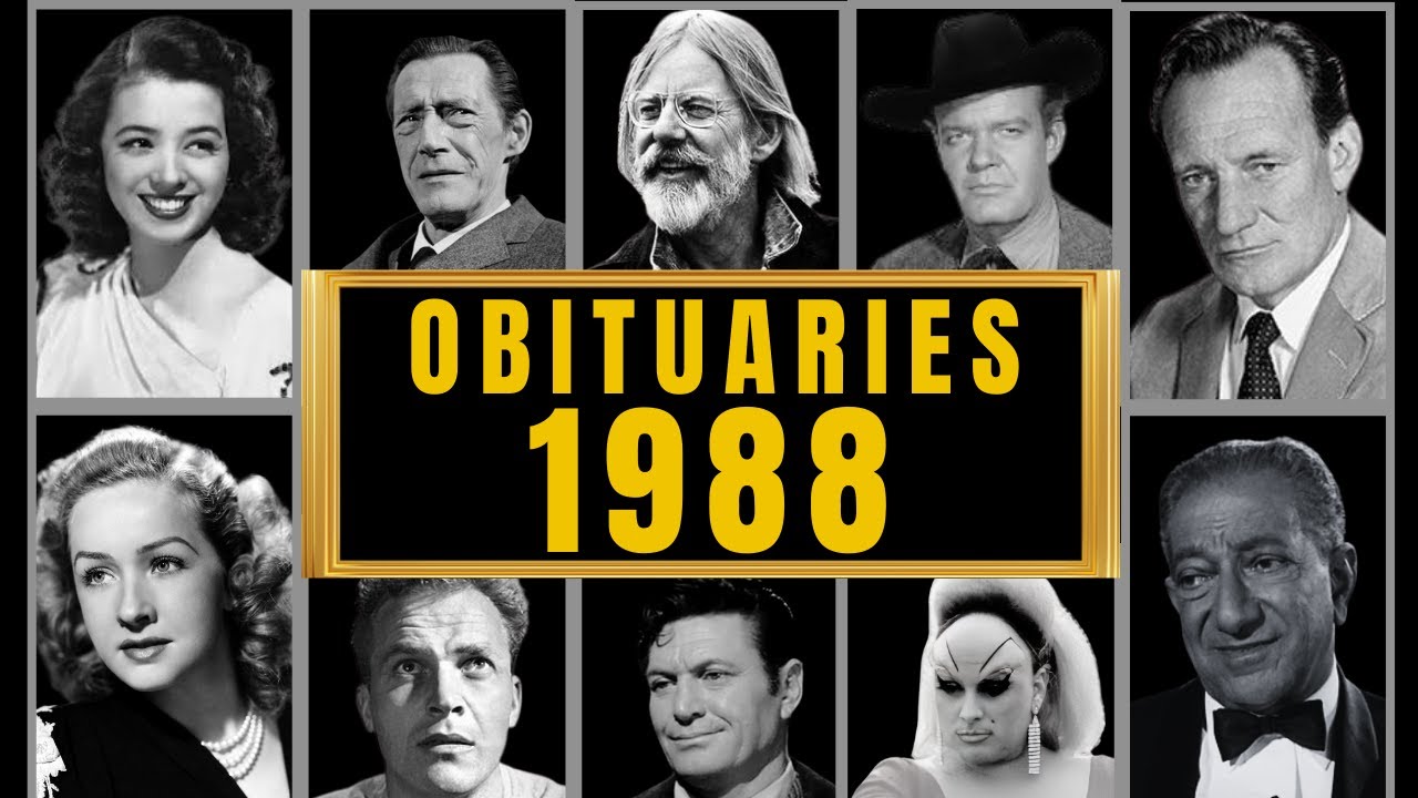 Famous Hollywood Celebrities We've Lost in 1988 - Obituary in 1988 ...