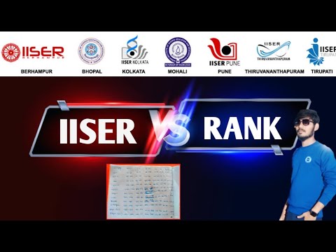 IISER VS RANK 2023 🤯 | IAT RANK VS IISER COLLEGE'S 2023😲 | COMPETITOR FOR YOU ️ - YouTube