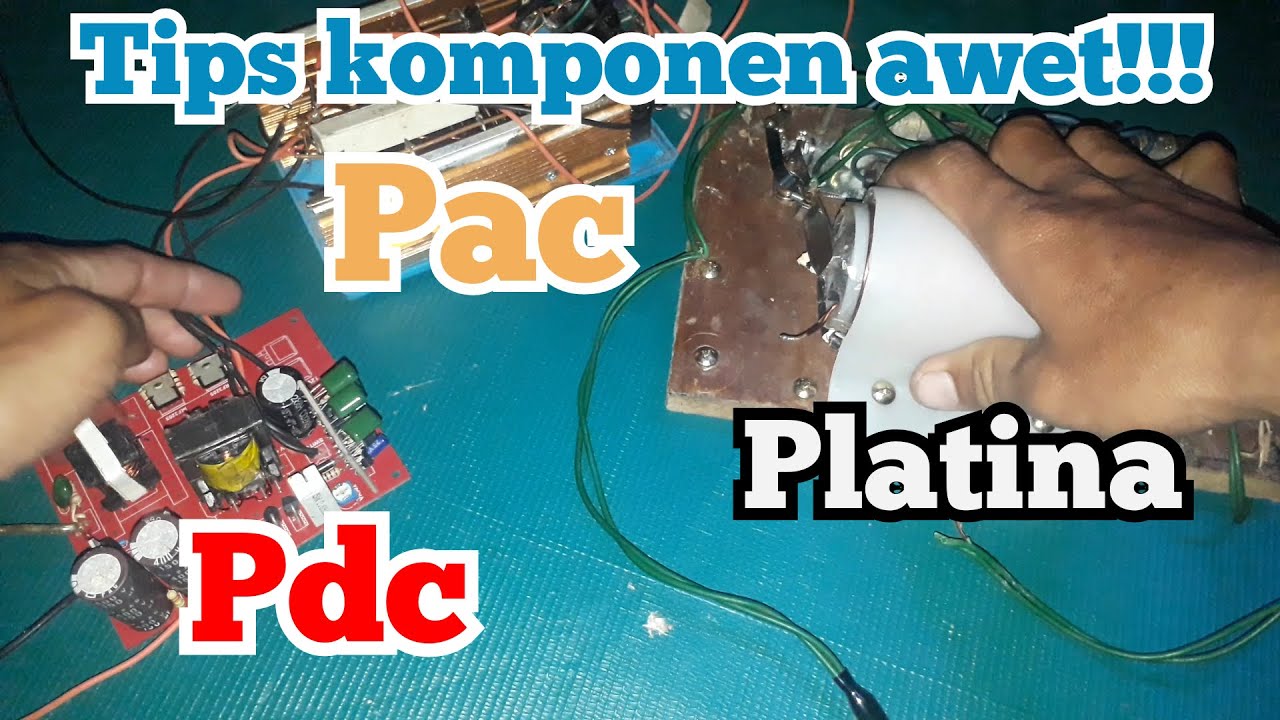 Setrum ikan platina, pdc,pac, tips agar komponen awet - YouTube