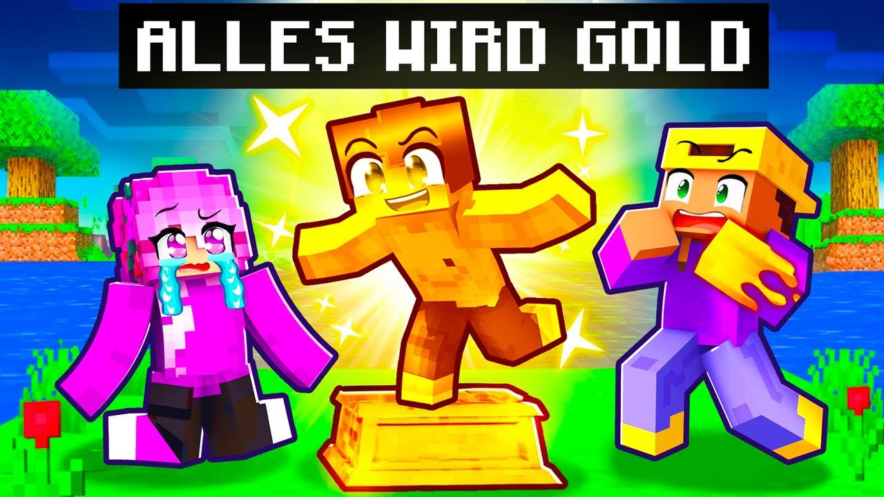 BRAXI wird für IMMER GOLD in Minecraft! (omg) - YouTube