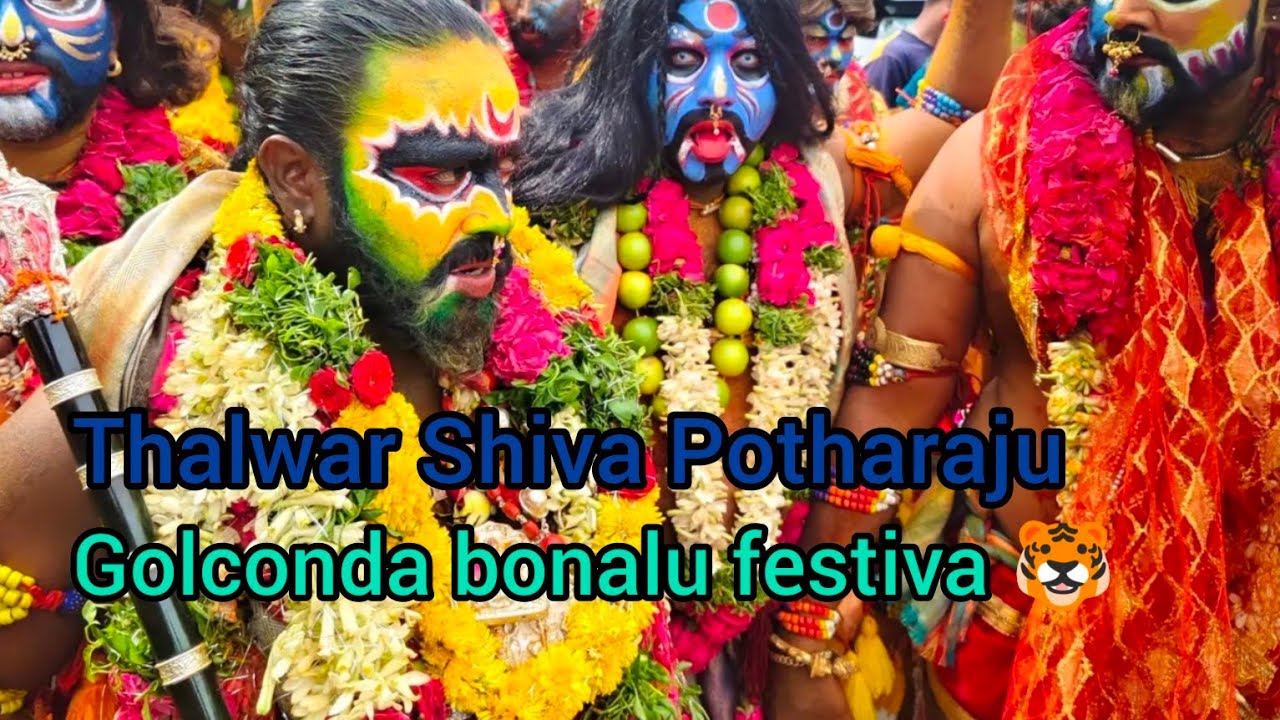 Talwar Shiva Potharaju |Potharaju aatalul|Telangana festival||Hyderabad ...