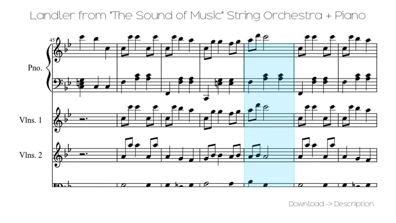 🎶 Landler From "The Sound Of Music" String Orchestra + Pian... - YouTube