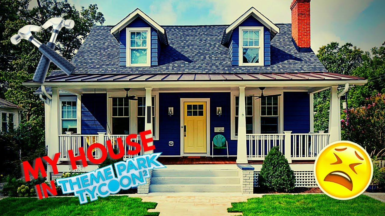 I Build My House In Tpt2 Theme Park Tycoon 2 Youtube