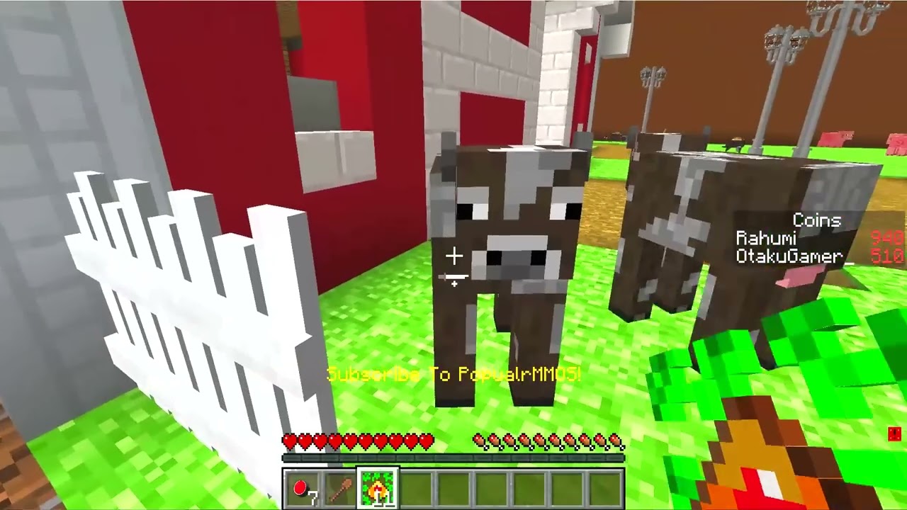 ماين كرافت : تحدي سباق حضيرة الحيوانات العجيبـة @Rahumi - YouTube