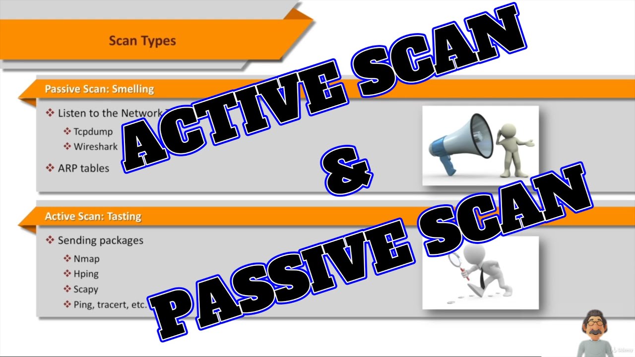 Scan Types Definitions Active Scan And Passive Scan Youtube