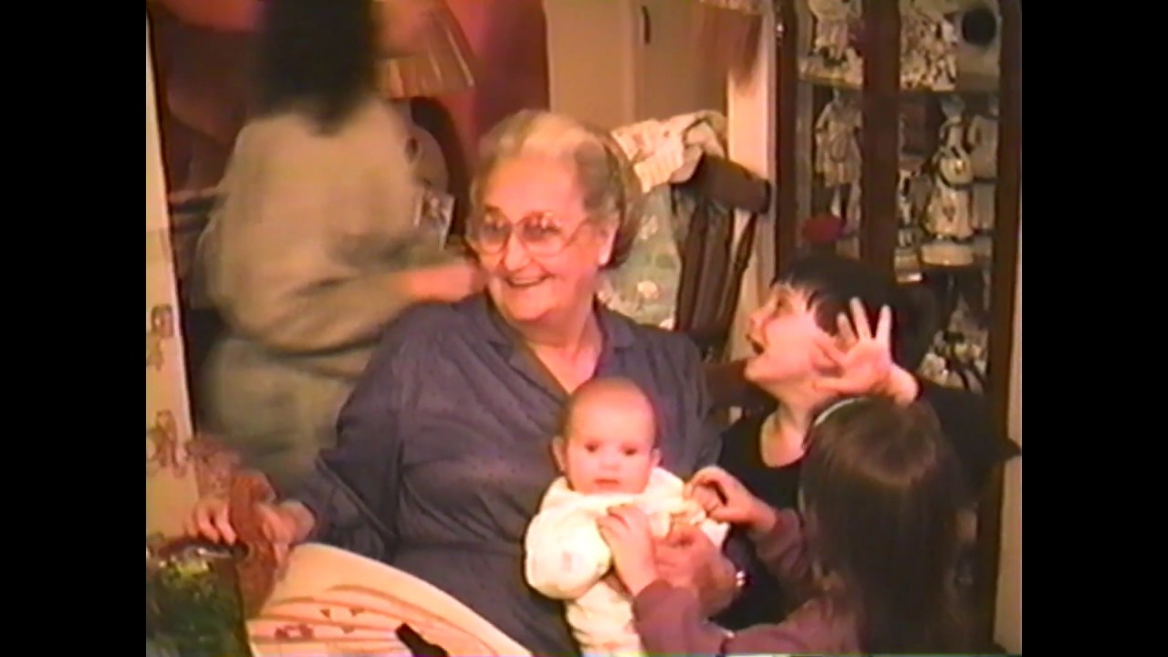 Mae Marcum birthday with Wallace 11/91 (also some Christmas 1991) - YouTube