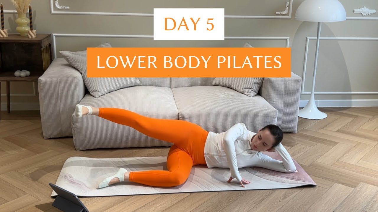 1 Week Pilates Plan | Day 5 Lower Body Pilates //Пилатес на мышцы ног ...