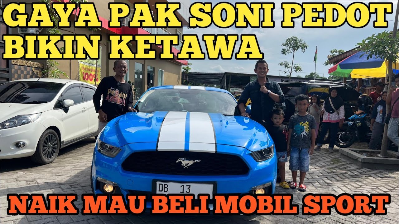 GAYA KOCAK DAN LUCU SAAT PAK SONI PEDOT SAAT NAIK MOBIL SPORT DI PRABU ...