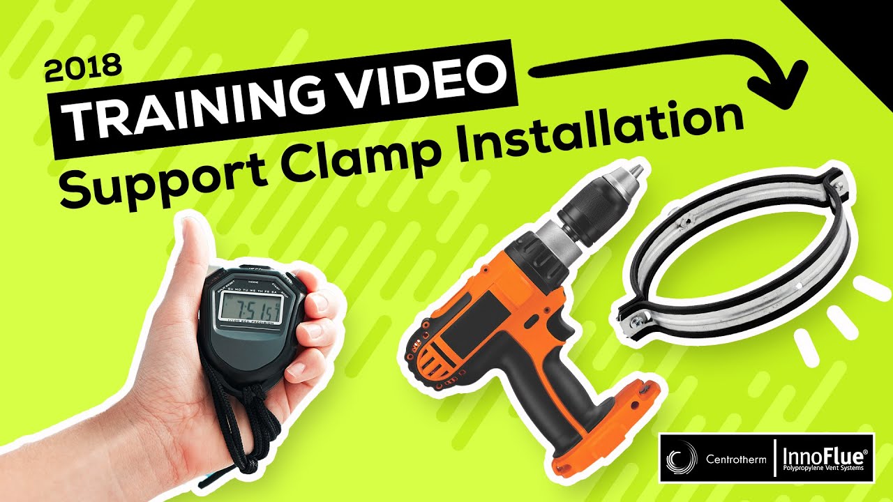 Centrotherm InnoFlue Support Clamp Installation Tutorial - YouTube