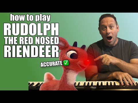 🎹 Learn To Play Piano | How To Play Rudolph The Red Nosed Reindeer ...