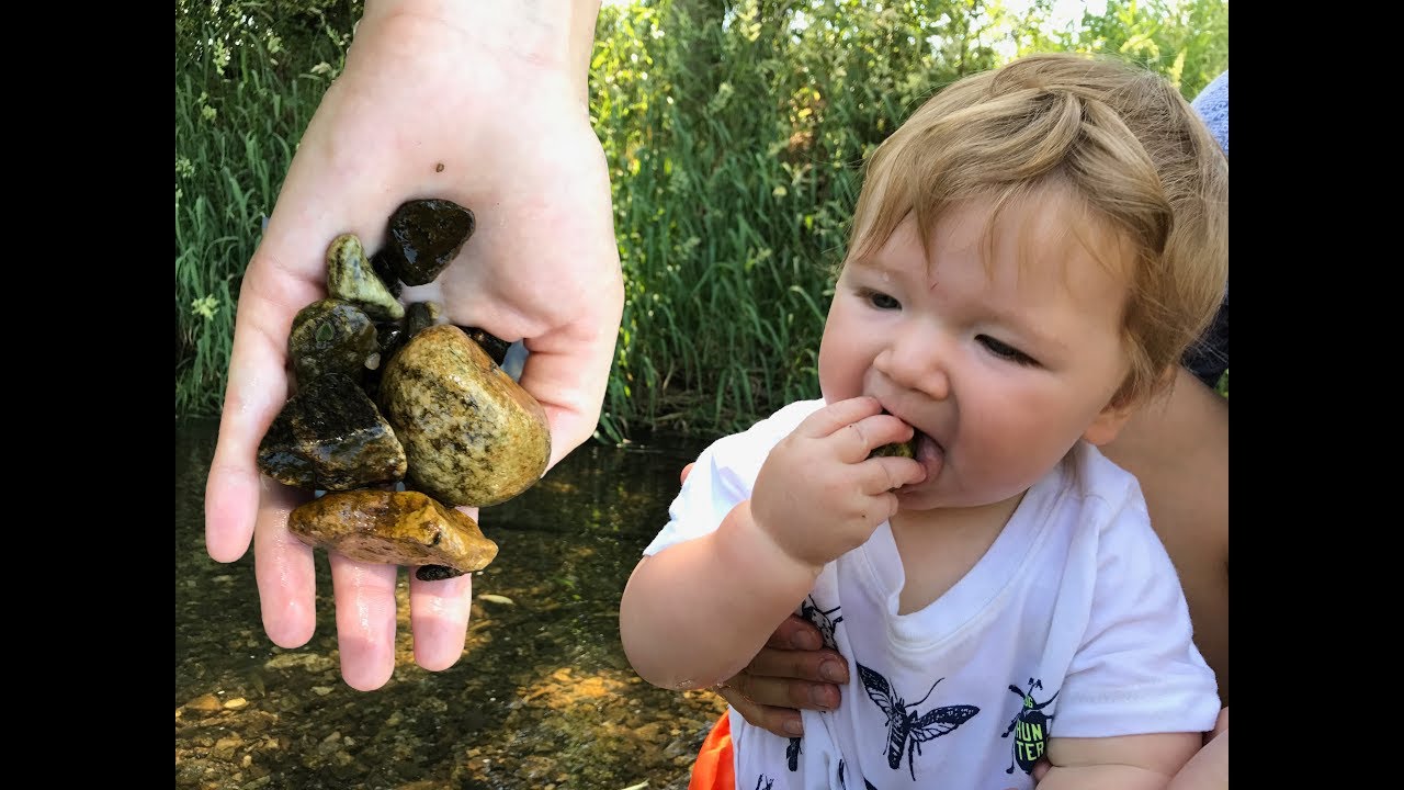 NOOO!!! BABY ONLY WANTS TO EAT ROCKS (He won't eat food) - YouTube