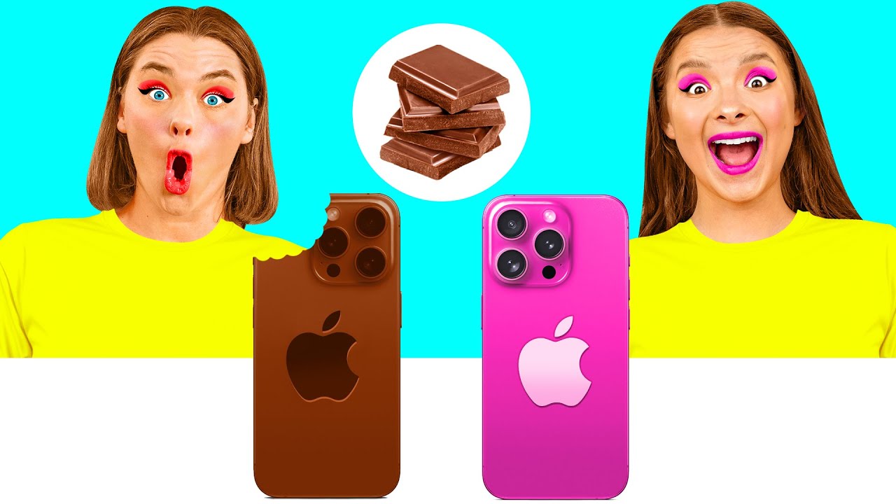 Desafio Comida Real vs Comida De Chocolate por GoFun Challenge - YouTube