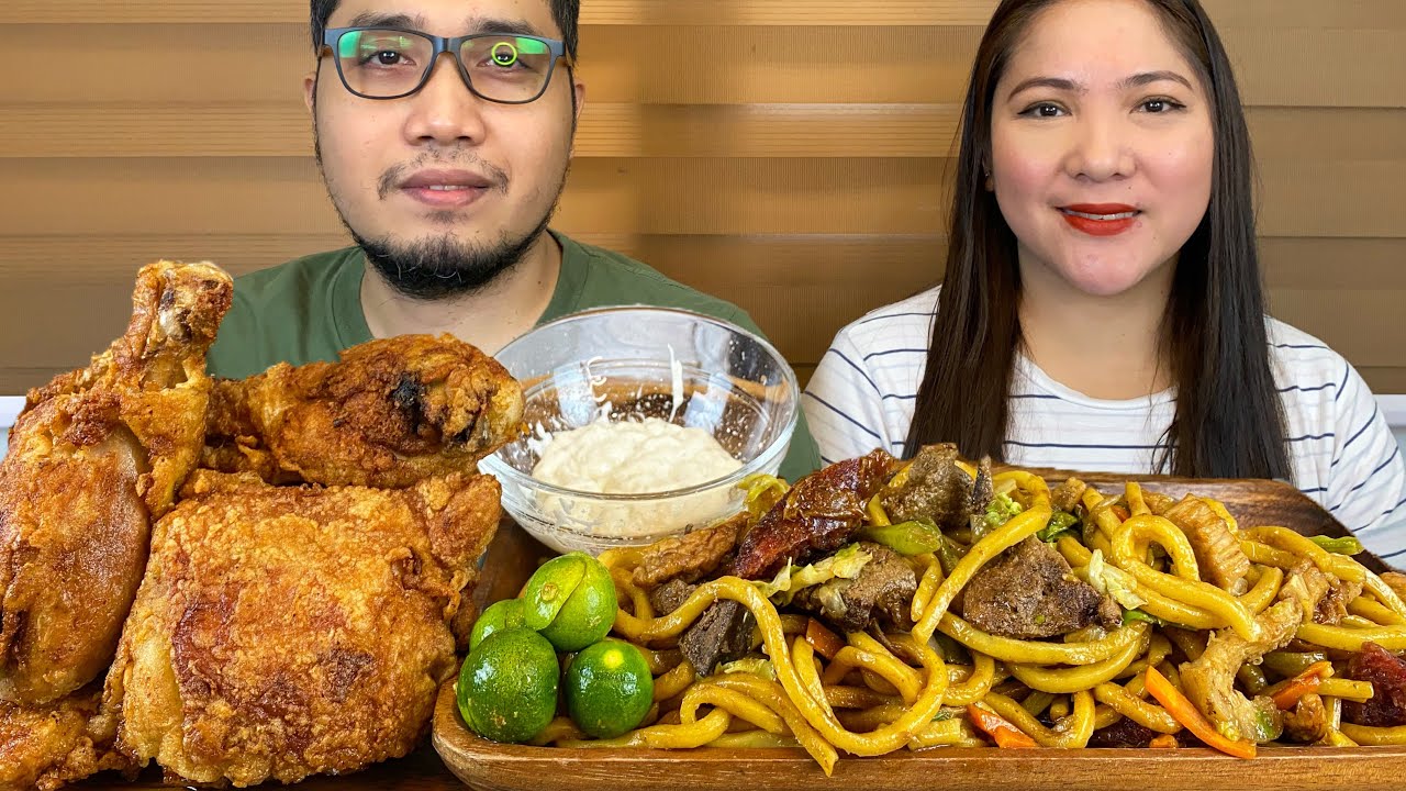LUTONG PROBINSYA PANSIT CHAMI AT FRIED CHICKEN - YouTube