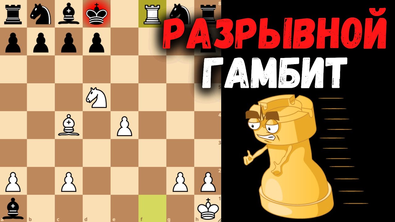Разрывной Королевский гамбит с жертвой Коня Youtube