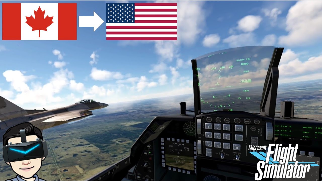 Cross-Border Fighter Formation Flight in VR | Microsoft Flight ...