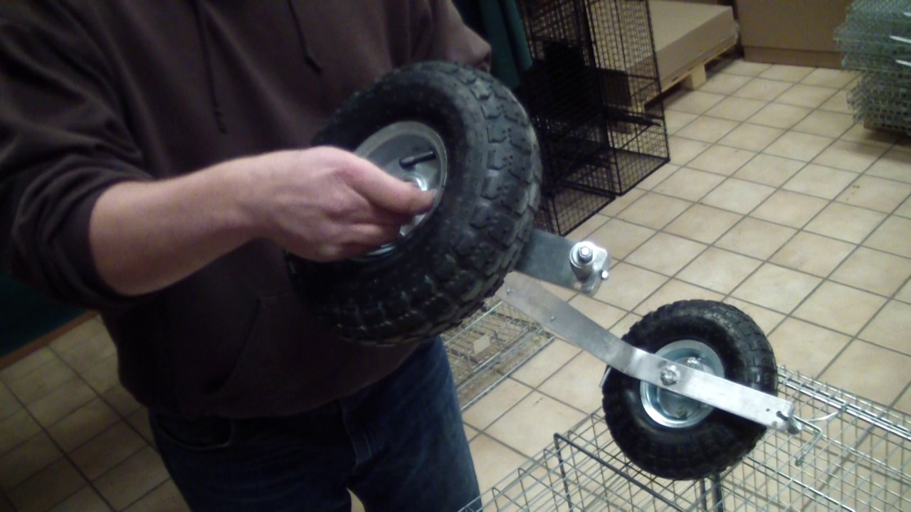 Wheel Kit for Tomahawk Dog Traps - YouTube