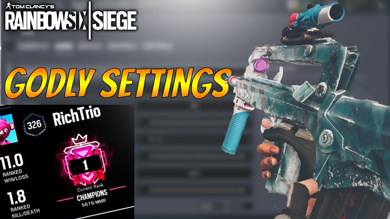 The 'GODLY champion SETTINGS' PRO Gamer Moments! - Rainbow Six Siege ...