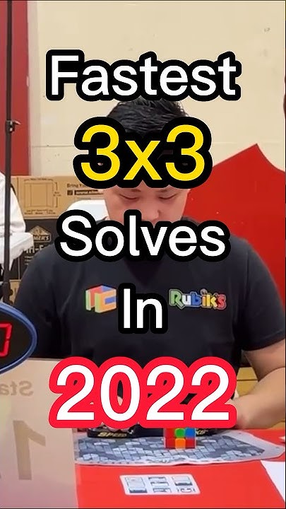 Fastest 3x3 Solves In 2022! - YouTube