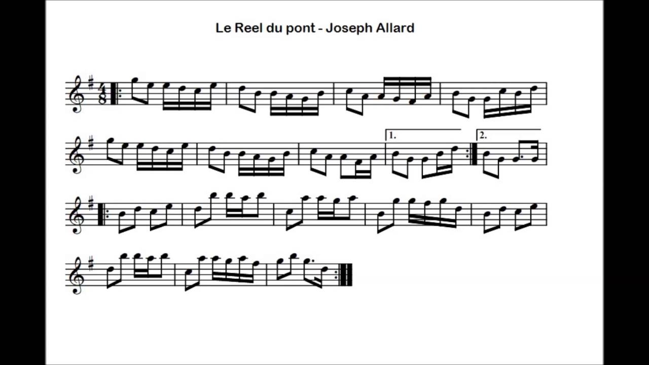 Joseph Allard - Reel du pont (violon/violin) ♫ - YouTube