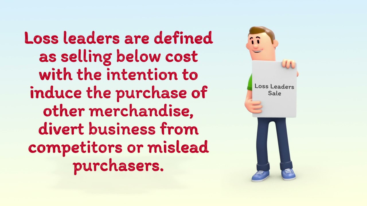 Below Cost Pricing and Loss Leaders - YouTube